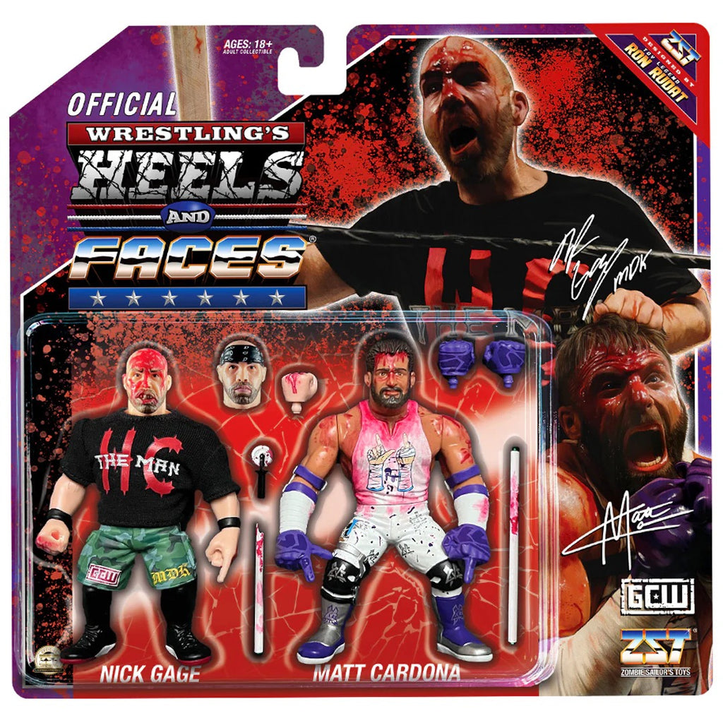 Gage vs. Cardona (GCW Death Match) 4.5-Inch Scale Action Figure 2-Pack ...