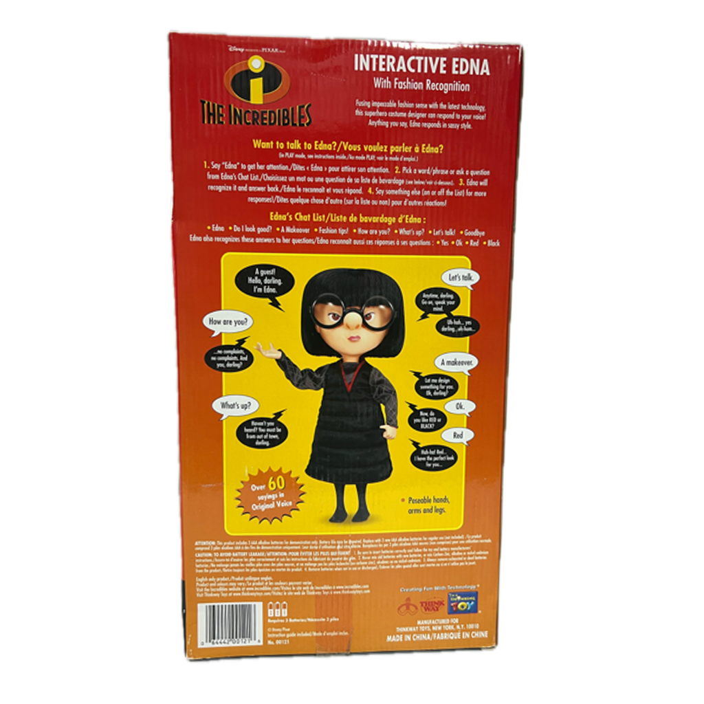 Disney The Incredibles Interactive Edna Doll — Chubzzy Wubzzy Toys & Collectibles