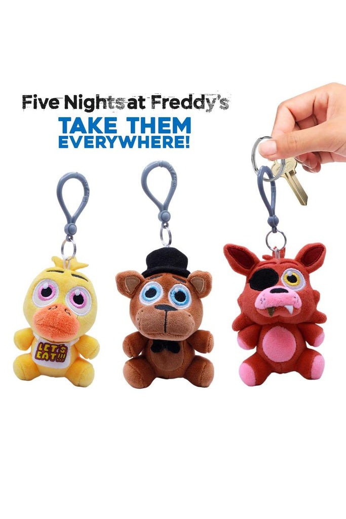 Five Nights at Freddy’s® 4-Inch Plush Backpack Hangers — Chubzzy Wubzzy ...