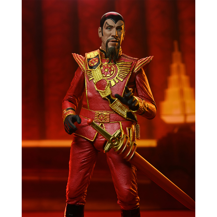 Flash Gordon (1980) Ultimate Ming (Red Military Outfit) 7-Inch Scale A ...