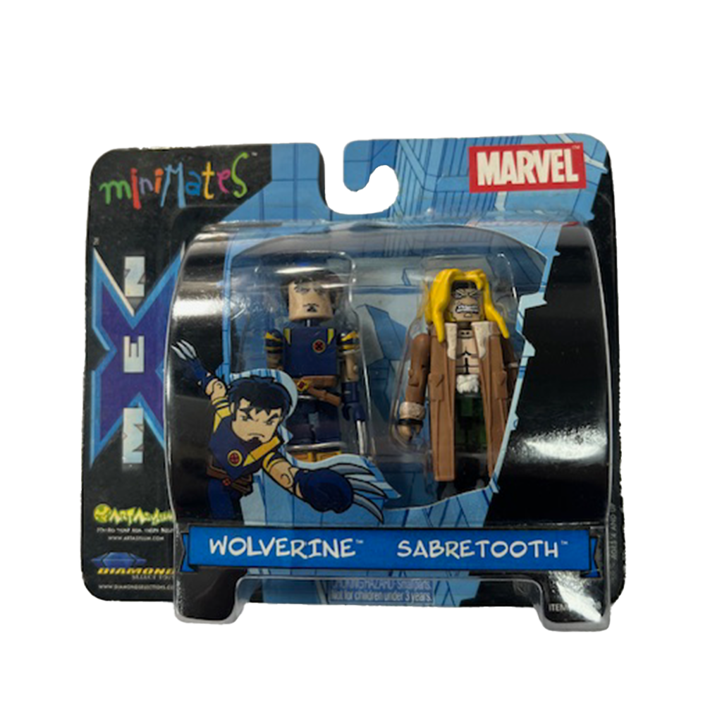 Marvel Minimates Wolverine & Sabretooth Mini-Figure 2 Pack — Chubzzy ...