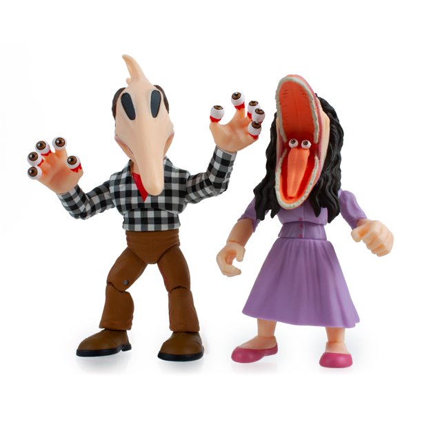 Beetlejuice Adam and Barbara (Scary) Vinyl Figure 2-Pack Exclusive ...