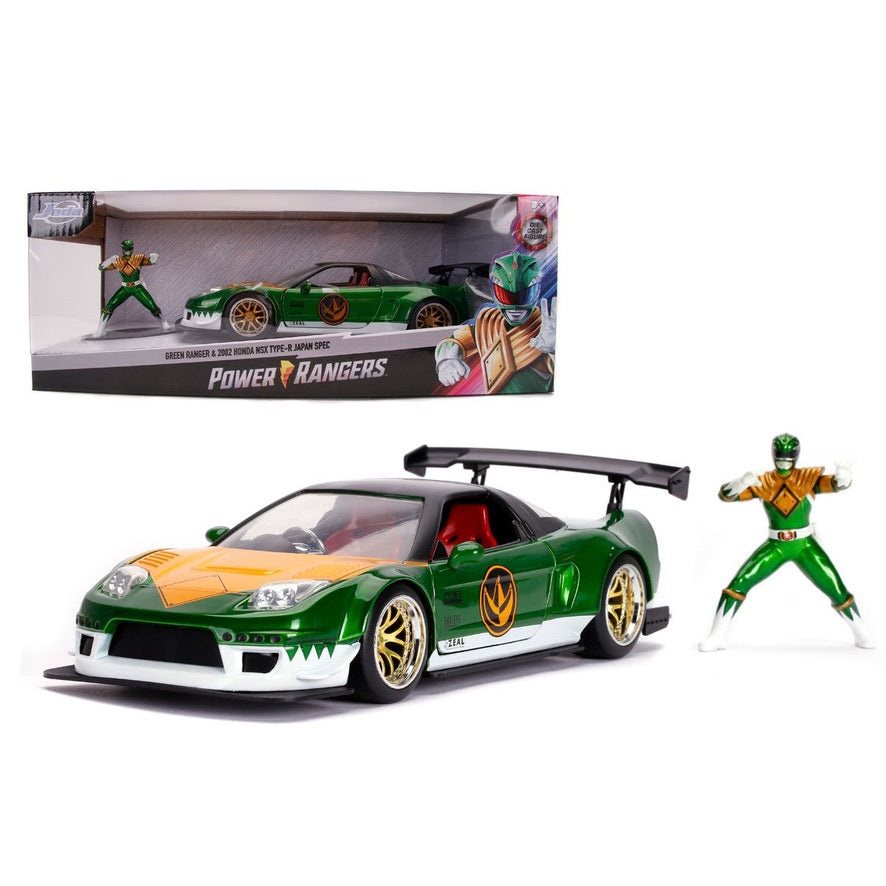 Mighty Morphin Power Rangers Green Ranger 2002 Honda NSX 1:24 Scale Di ...
