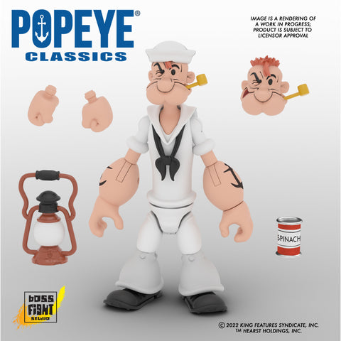 Popeye Classics - Popeye White Sailor Suit Figure — Chubzzy Wubzzy Toys ...