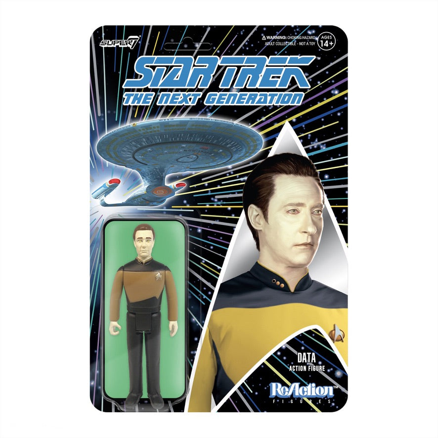 Star Trek: The Next Generation ReAction Wave 1 - Data Action Figure ...