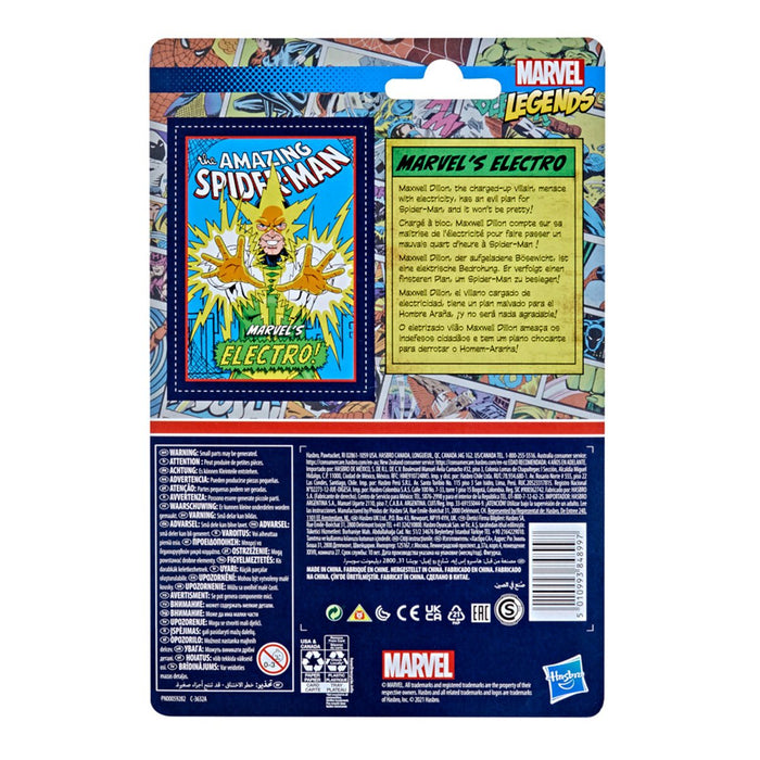 Marvel Legends Retro 375 Collection Electro 3 3/4-Inch Action Figure ...